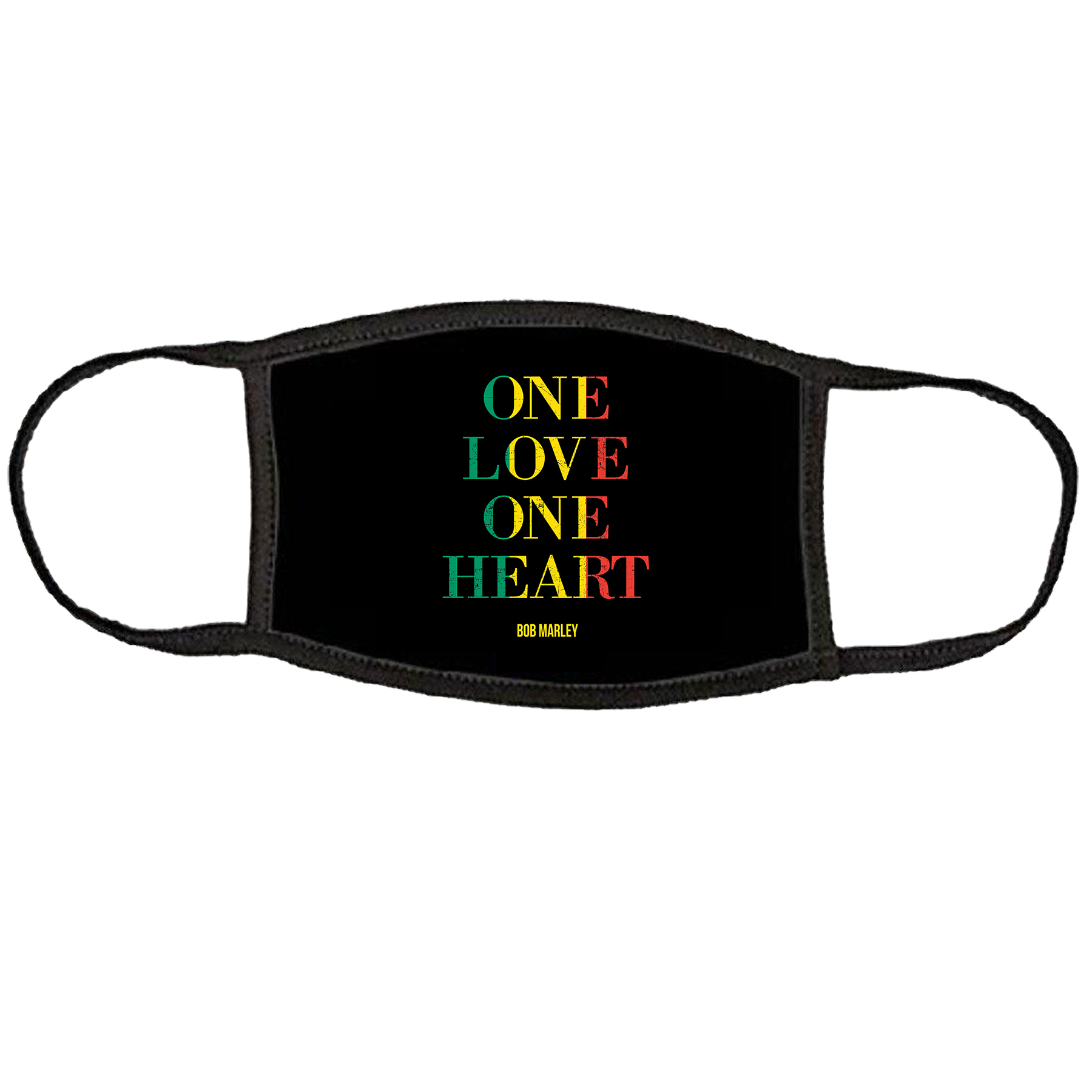 One Love One Heart Face Mask - Bob Marley
